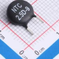 China High precision DGCX NTC2.5D-9SM20E thermistor with black phenolic resin coating and tin plated CP wire leads for sale