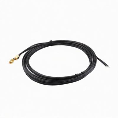 China 1.5DS low loss RF cable with gold plated SMA male connector HJ Tech 3C2033A03-017 black cable 2544mm length for sale