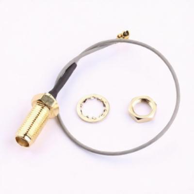 China High precision HJ Tech HJ IPEX1 SMA RG1 13 L 150mm cable for secure electronic equipment linking for sale