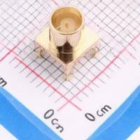China Gold plated MCX jack brass connector HJ Tech HJ-MCX009 designed for PCB mounting communication devices for sale