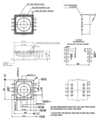 China Infineon KP276D1505XTMA1 Digital Pressure Sensor IC with 12 bit Resolution and SENT Output Interface for sale