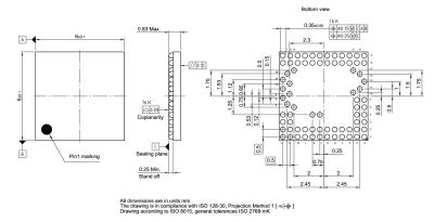 China Compact automotive radar sensor with digital interface and consumption Infineon BGT60ATR24CE6327XTMA1 for sale