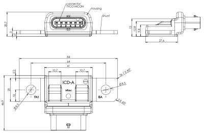 China Current sensor Isabellenhuette ICD-A-500-CAN1-12 featuring sleep mode and 1 kHz internal sampling rate for sale