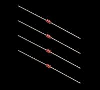 China Stable NTC chip thermistor Littelfuse 302JH1K in glass DO41 style package with axial lead configuration for sale