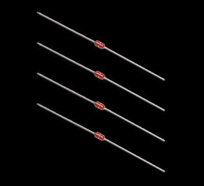 China Stable NTC chip thermistor Littelfuse 302JH1K in glass DO41 style package with axial lead configuration for sale