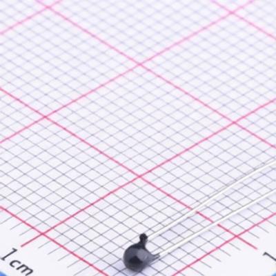 China NTC Thermistor Bead Type Nanjing Shiheng Elec MF52A104H3950 A1 Featuring Modified Resin Black Coating for sale