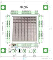 China Silicon photomultiplier arrays onsemi ARRAYC-30035-144P-PCB featuring BGA interface and fast output access for sale