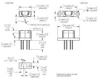 China Reflective object sensor OPTEK OPB750T designed for door sensing and assembly line machine automation for sale