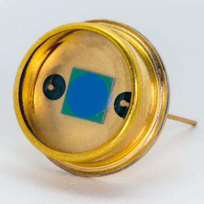 China 12 mm Circular Active Area Photodiode Opto Diode Corp ODD-12WB with TO-8 Hermetic Package and Responsivity for sale