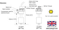 China External mount float switch Sensata RSF103Y100JN with reversible switch action by inverting the float for sale