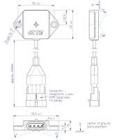 China dual axis sensor TE Connectivity G-NSDOG2-001 W CAL CERT G-NSMIS-005 with integrated vibration filters for sale