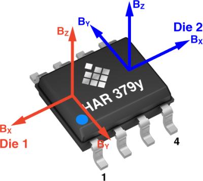 China Dual Die 2D Position Sensor TDK HAR3735DJ-A for Safety Critical Automotive and Industrial Applications for sale