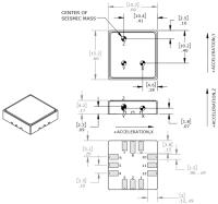 China triaxial piezoelectric accelerometer TE Connectivity 830M1-2000-TRAY-PACKAGED for embedded condition monitoring for sale