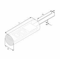 China Industrial Pt Temperature Sensor YAGEO 32209343 with DIN EN 60751 Certification and Ceramic Housing for sale