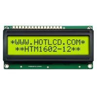 China 16x2 Medium Character LCD Module Yellow Green Color HTM1602-12 for sale