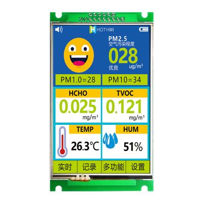 China 3.5 Inch 320X480 LCD Display UART Resistive Touch for sale