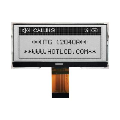 China 128X48 Graphic COG LCD | STN Gray Display With WHITE Backlight/HTG12848A for sale