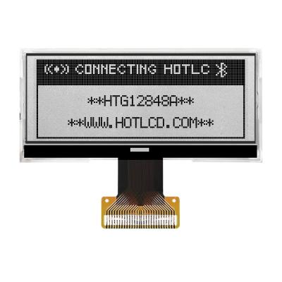 China 128X48 Graphic COG LCD ST7565R-G | STN+ Display with White Side Backlight/HTG12848A for sale