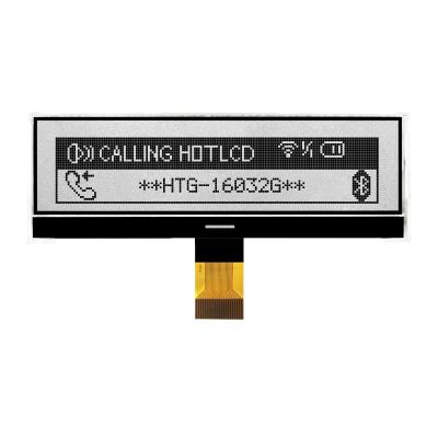 China 75.16x16mm COG LCD Module 160x32 ST7525 Negative Transmissive HTG16032G for sale