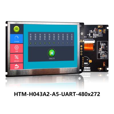 China 4.3 Inch UART TFT LCD 480x272 Display TFT MODULE PANEL for sale