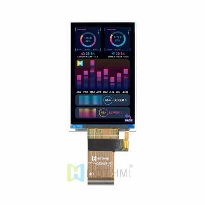 China 3.5 inch IPS TFT LCD module display with 480x800 resolution and ST7701S Controller for sale