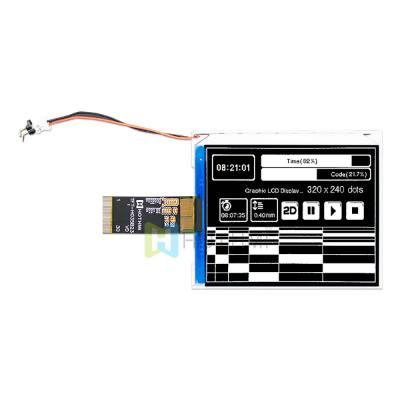 China 3.5 inch IPS Monochrome LCD Panel 240x320 Px Sunlight Readable High Contrast for sale