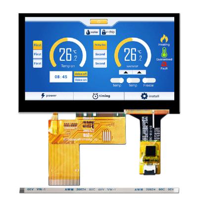 China 4.3-inch TFT LCD display module 800x480 dot matrix  capacitive touch for sale