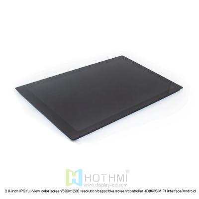 China 8.0-inch 800x1280 IPS full-view color resolution or capacitive screen for sale