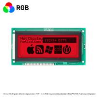 China 4.36 inch 192x64 graphic dot matrix display module | 5.0v | RGB red, green and blue backlight | MCU | AIP31108 | Fully transparent polarizer for sale