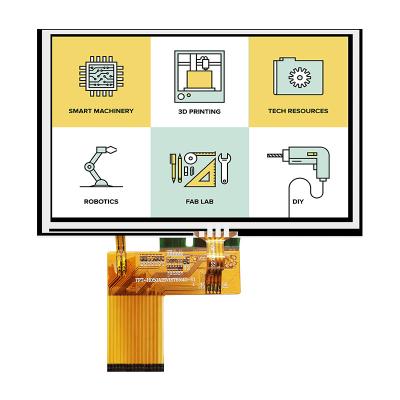 China 5 Inch Resistive Touchscreen TFT LCD With 800x480 Resolution for sale