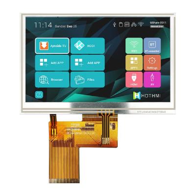 China 4.3 Inch 480x272 RGB TFT LCD Display with Resistive Touch Screen for sale