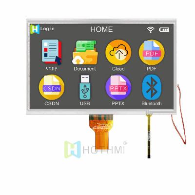 China 10.1 Inch Resistive TFT LCD Display With 1024x600 resistive touch for sale