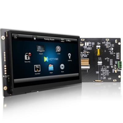 China 7.0 inch 800x480 UART TFT smart serial screen with capacitive touch panel for sale