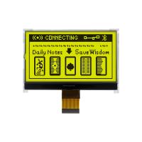 China 3.1 inch 128x64 Graphic COG LCD STN+ Display with Side Y/G Backlight 3.3V lcd module Wide temperature for sale