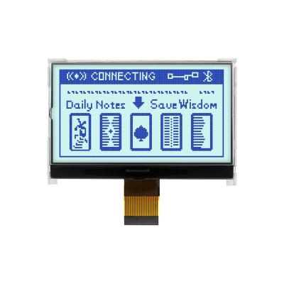 China COG LCD Display 12864 White and blue dot matrix high definition display 3.3V Suitable for instrumentation Wide temperature HTG12864-125-11W for sale