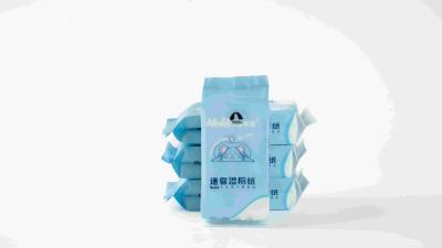 China Plant-Based Adult Flushable Wipes 17.2x13.4cm with Aloe & Vitamin E - 42 Count Pack, OEKO-TEX Certified for sale