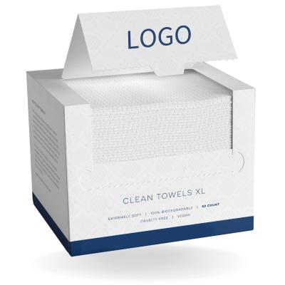 China Biodegradable Facial Towels 25x30cm 80-90gsm Customizable Disposable Skin Care Towels for sale