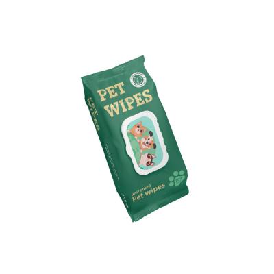 China Biodegradable Dog Cleaning Wipes 20x20cm 100pcs - Alcohol-Free Pure Water Pet Grooming Wipes with Customizable Options for sale