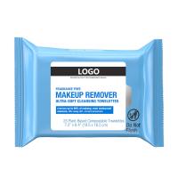 China 25-Pack 18.5x16.5cm Phthalate-Free Makeup Remover Wipes | 40-90g Viscose Plant Fiber for sale