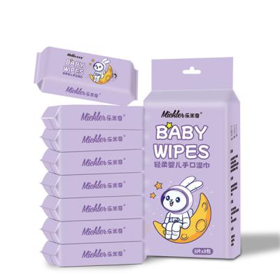 China Portable Mini Wet Wipes 14x15cm with Vitamin E & Xylitol - Customizable Packaging & MOQ 1000 Bags for sale