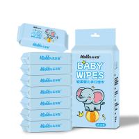 China 14x15cm Mini Baby Wipes 40-55gsm Spunlace Non-Woven Fabric for Sensitive Skin Cleaning for sale