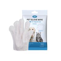 China Hypoallergenic Pet Grooming Glove Wipes 23x25cm with 20% Extra Essence for Dogs and Cats - 6 Pcs/Bag for sale