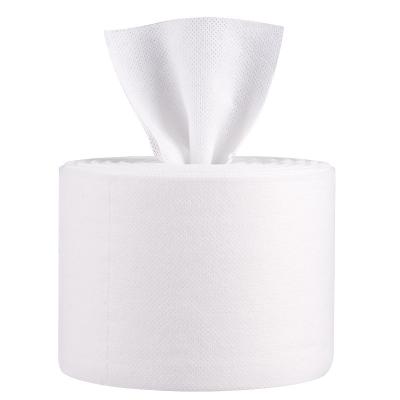 China Pearl Grain Disposable Face Washcloths 100% Viscose Towel Rolls 10×12 Inches 80-90 GSM for sale