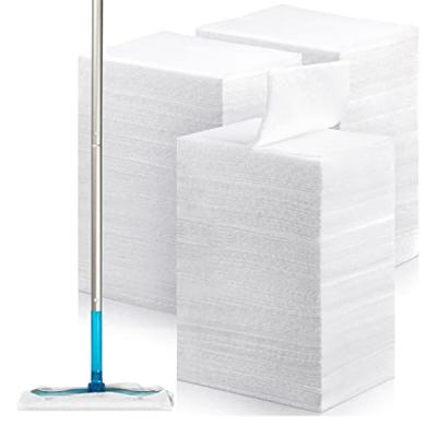 China White Disposable Dry Duster Cloths 10.4x8.0 Inch for Swiffer Sweeper - 100pcs/Bag Bulk Pack for sale