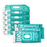 China OEM Biodegradable Adult Flushable Wipes 17.2x13.4cm with Aloe & Vitamin E - 336 Count Bulk Pack for sale
