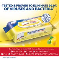 China 80-Count Lemon Multi-Surface Disinfectant Wet Wipes | 99.9% Germ Kill in 15 Seconds | OEKO-TEX Certified for sale