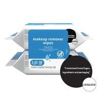 China Viscose Plant Fiber Makeup Remover Wipes 18.7x18.5cm 40-90g Fragrance-Free No Harsh Irritants for sale