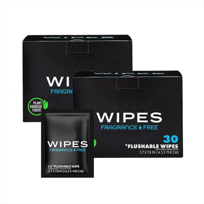 China Custom Flushable Wet Wipes 15cm x 20cm with Vitamin E & Aloe - 300% Moisture Retention OEM Manufacturing for sale
