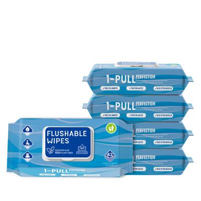 China OEM China Factory flushable Wipes 42pcs for sale