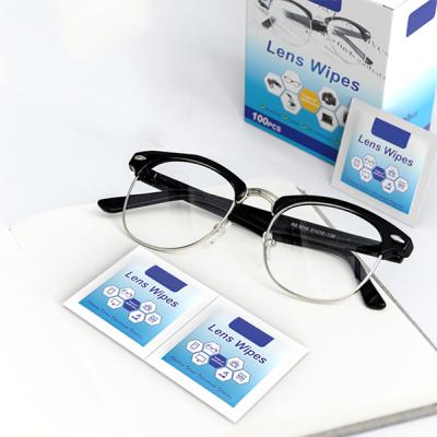 China Customized 6x12cm Lens Wipes - Alcohol-Free Eyeglass Cleaning with 100 Wipes per Box | OEM Solutions for sale